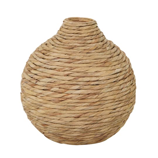 Brown Seagrass Bohemian Vase 14 X 14 X 14 Vases And Containers